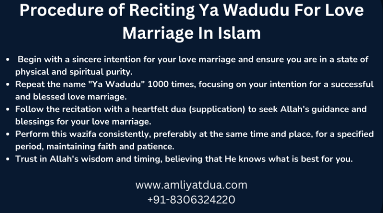 Ya Wadudu Wazifa for Love Marriage - Meaning of Ya Wadudu
